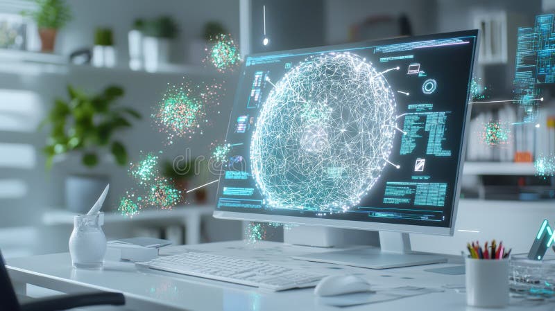 Smart Brain Computer Stock Illustrations – 26,676 Smart Brain Computer ...