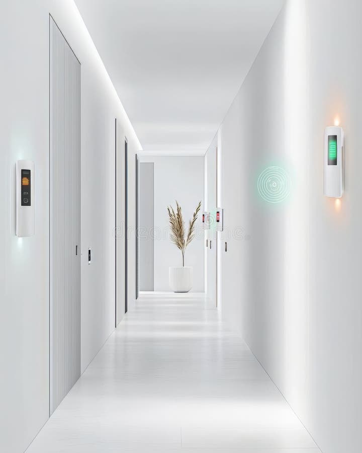 Exploring the Intersection of IoT and Smart Homes in a Modern Hallway ...