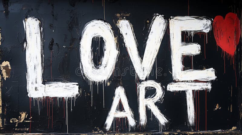 Exploring the Intersection of Love and Art in Urban Landscapes Stock Illustration - Illustration ...