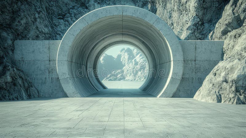 Exploring the Intersection of Nature and Design in a Mountainous Tunnel ...