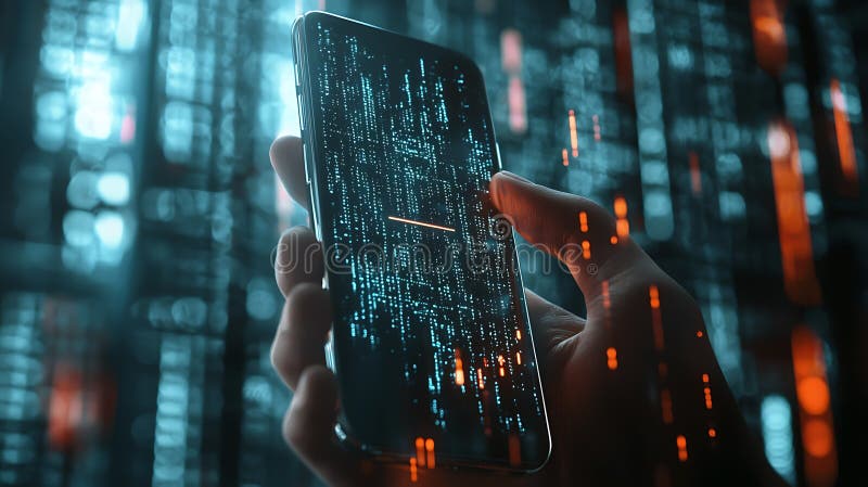 Exploring the Intersection of Technology and Data a Hand Holding a ...