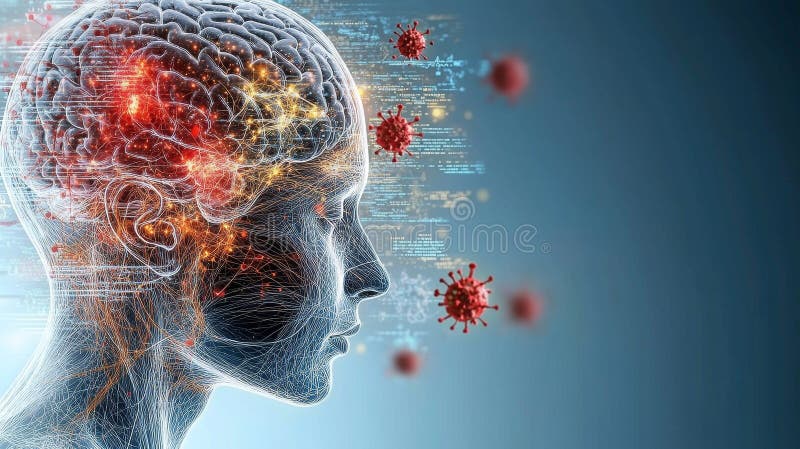 Exploring the Intricacies of the Brain with Red Blood on a Bold Blue ...