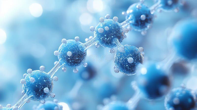 Exploring the Intricacies of Molecular Structures in Science Stock ...