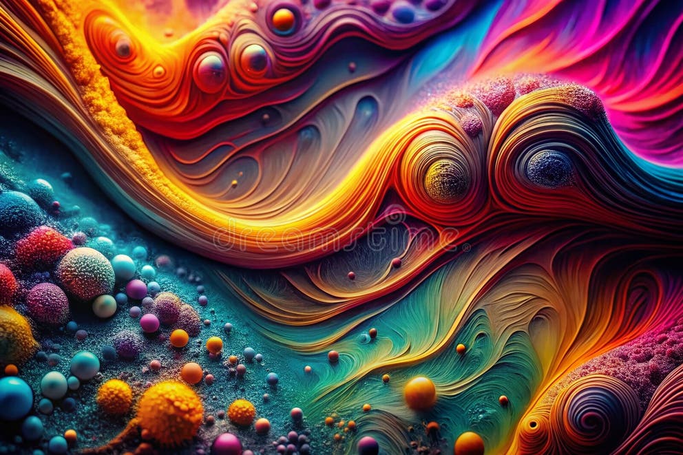 Exploring the Intricate Beauty of Cellular Structures a Psychedelic ...