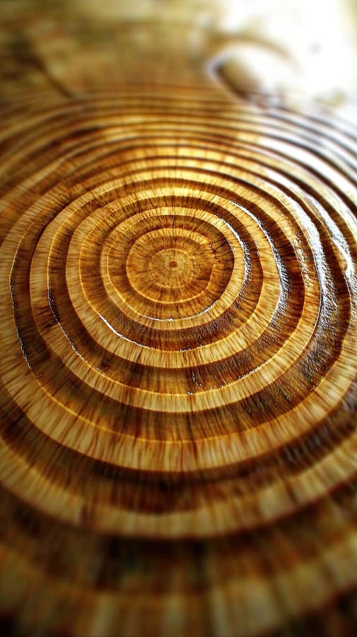 Exploring the Intricate Beauty of Concentric Tree Rings in Muted Beige ...