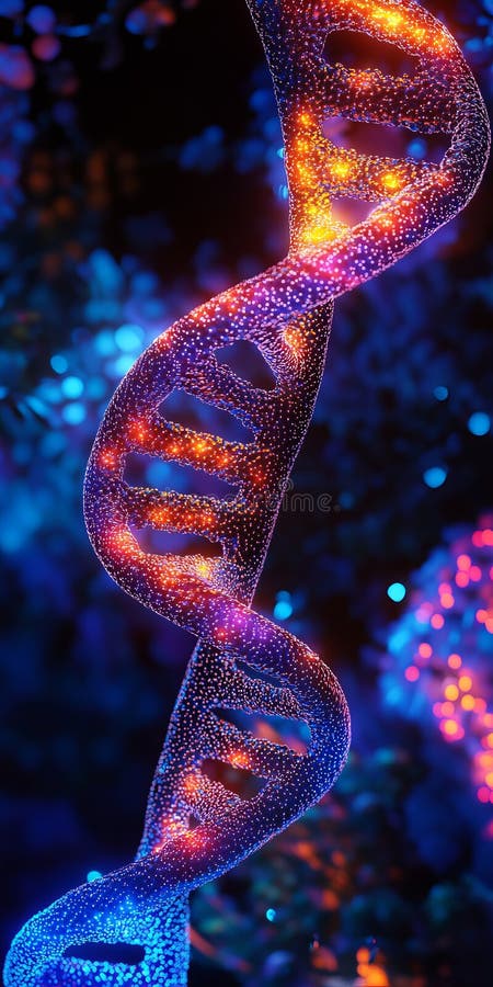 Exploring the Intricate Beauty of DNA Helix with Vibrant Molecular ...