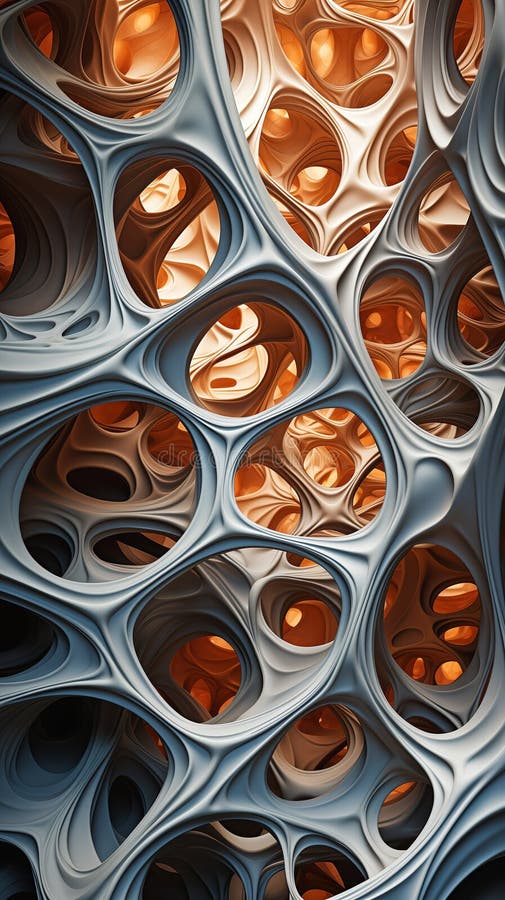 Exploring the Intricate Beauty of Parametric Design: a Closeup L Stock ...