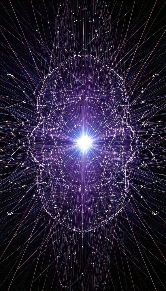 Exploring the Intricate Beauty of Quantum Fields Under Cosmic Illumination Stock Image - Image ...