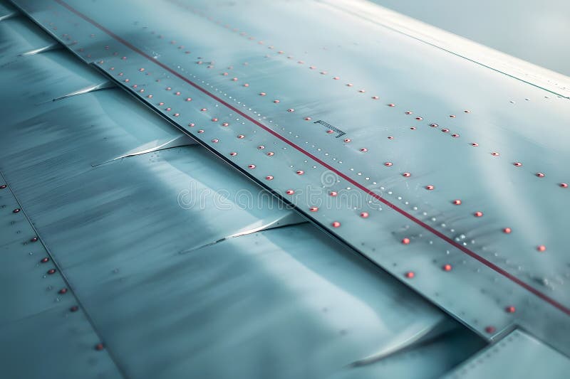 Exploring the Intricate Design of Aircraft Wings, a Close-Up View of ...