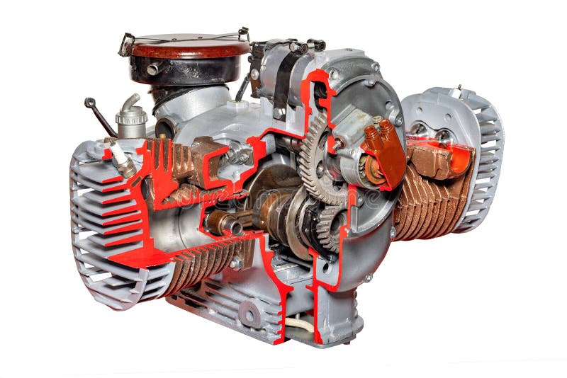 Exploring the Intricate Design of a Classic Two-stroke Engine in ...