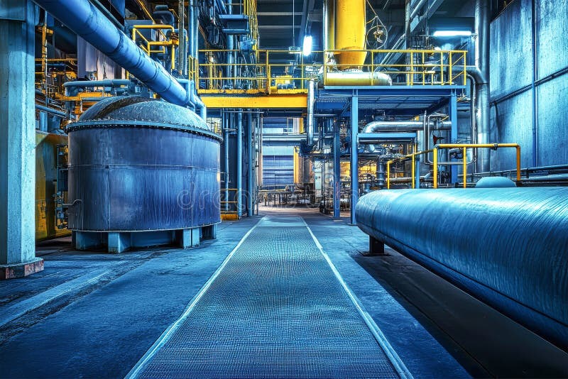 Exploring the Intricate Design of a Modern Distillation Plant Featuring ...