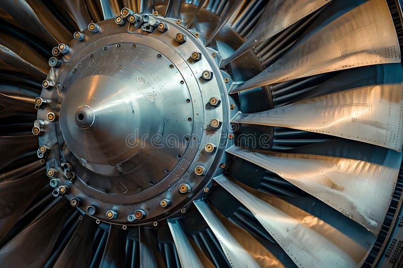 Exploring the Intricate Design of a Powerful Turbine Engine, Close-Up ...