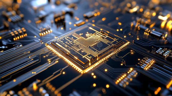 Exploring the Intricate Details of an Advanced Circuit Board Design ...