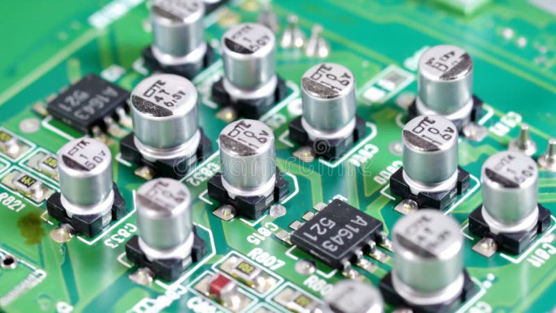 Exploring the Intricate Details of Electronic Circuit Components on a ...