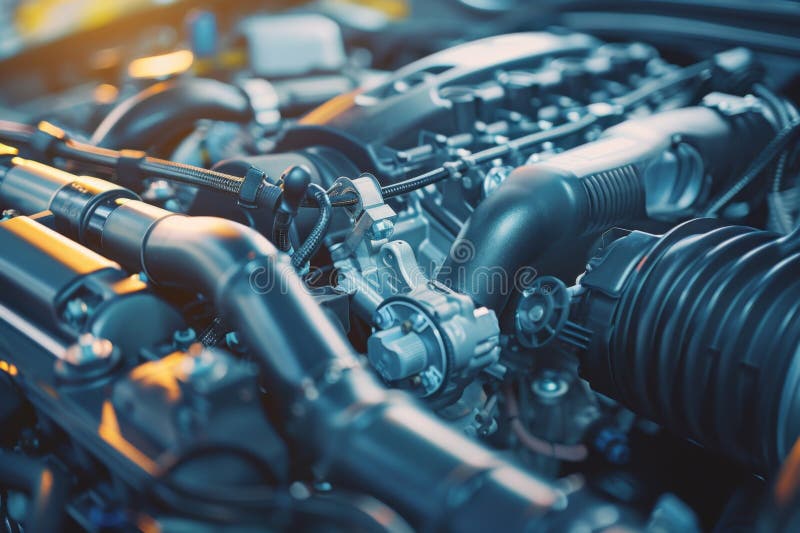 Exploring the Intricate Details of a High-performance Car Engine in ...