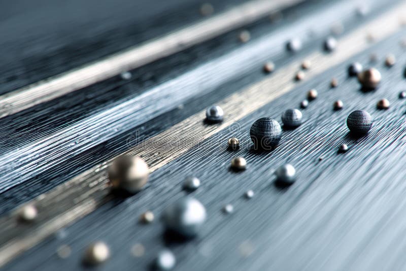 Detailed Macro View of Brushed Metal and Ceramic Blend Implant Textures ...