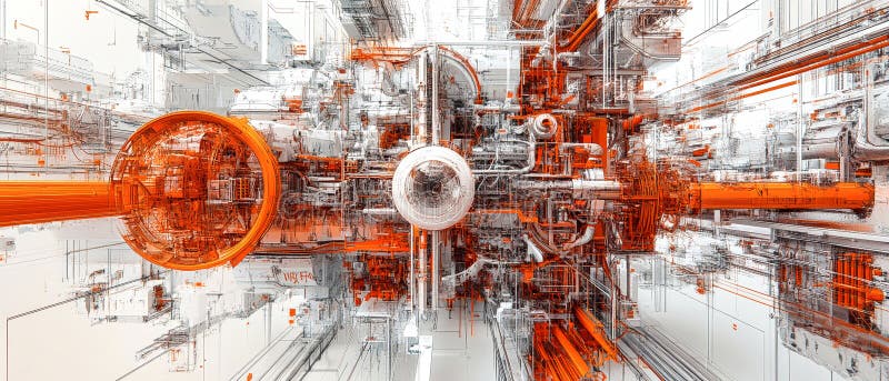 Exploring Intricate Mechanical Systems with Vibrant Colors and Detailed ...