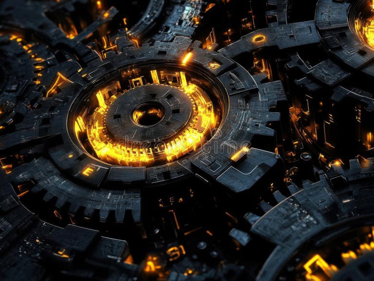 Exploring Intricate Metallic Gears, a Mesmerizing Animation Stock ...