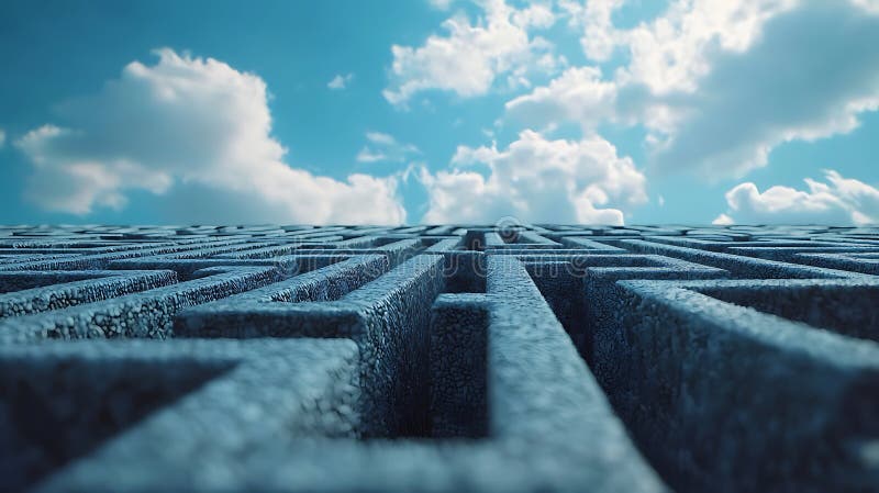 Exploring the Intricate Overhead View of a Modern Architectural Maze ...