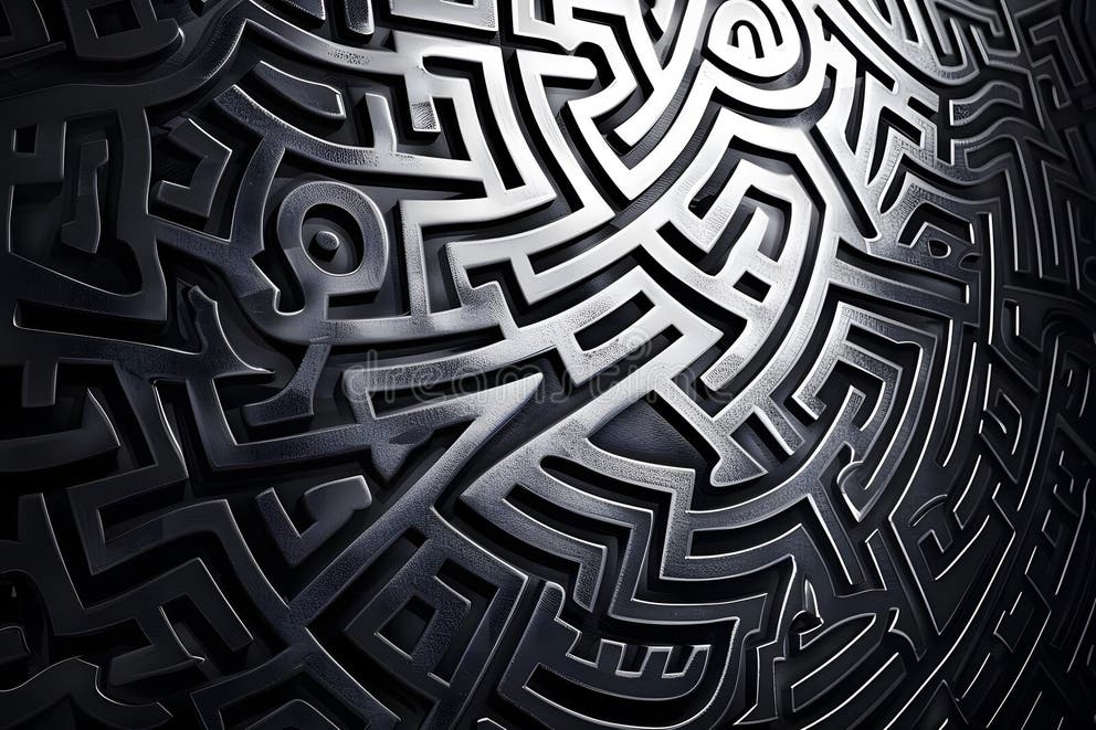 Exploring the Intricate Pathways, a 3D Metal Maze Design with Complex ...