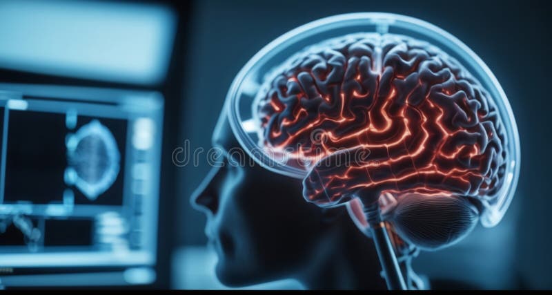 Exploring the Intricate Pathways of the Human Brain Stock Illustration ...