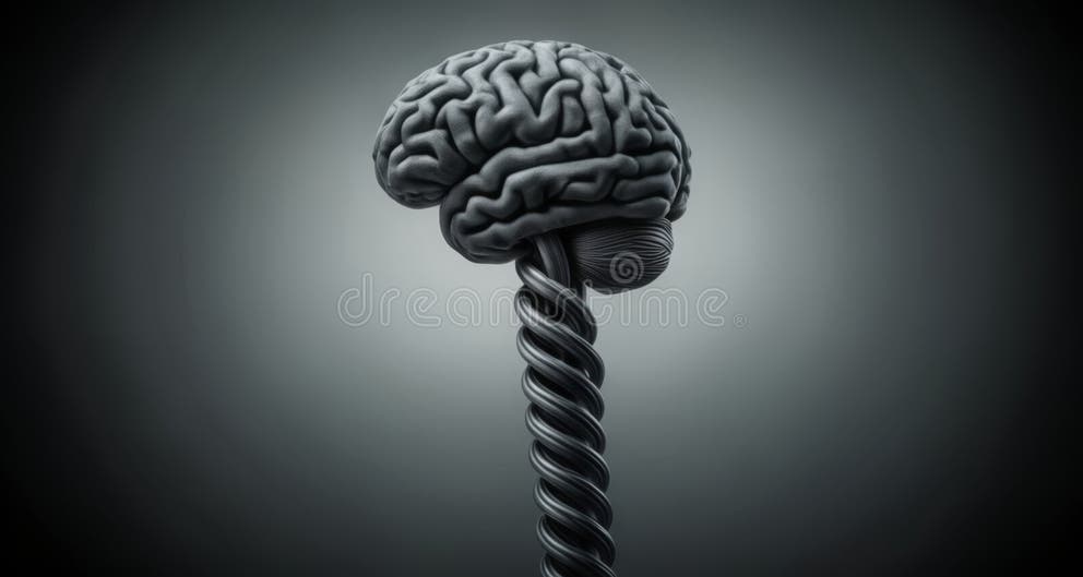 Exploring the Intricate Pathways of the Human Brain Stock Illustration ...