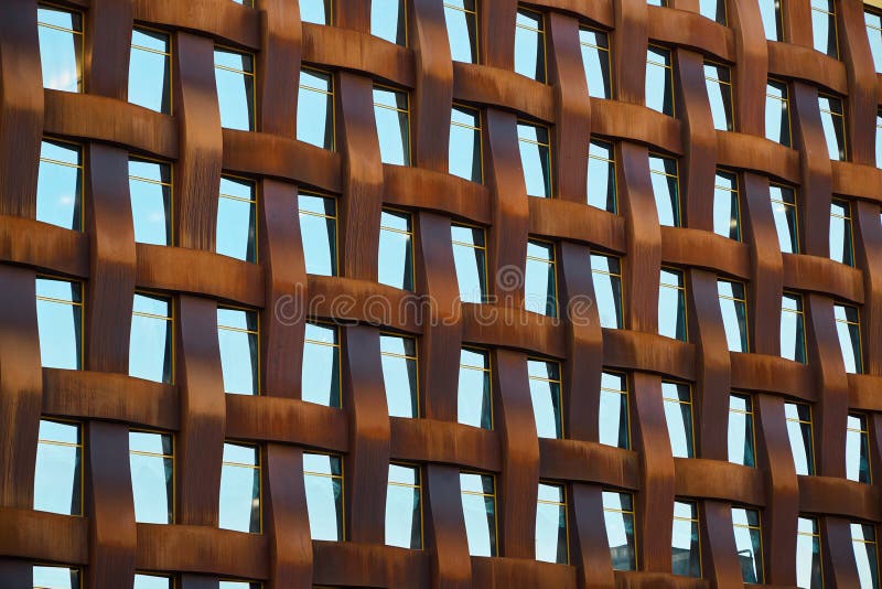 Exploring the Intricate Pattern of a Modern Architectural Facade in ...