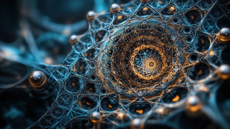 Exploring Intricate Patterns in Abstract Spiral Design Digital Art ...