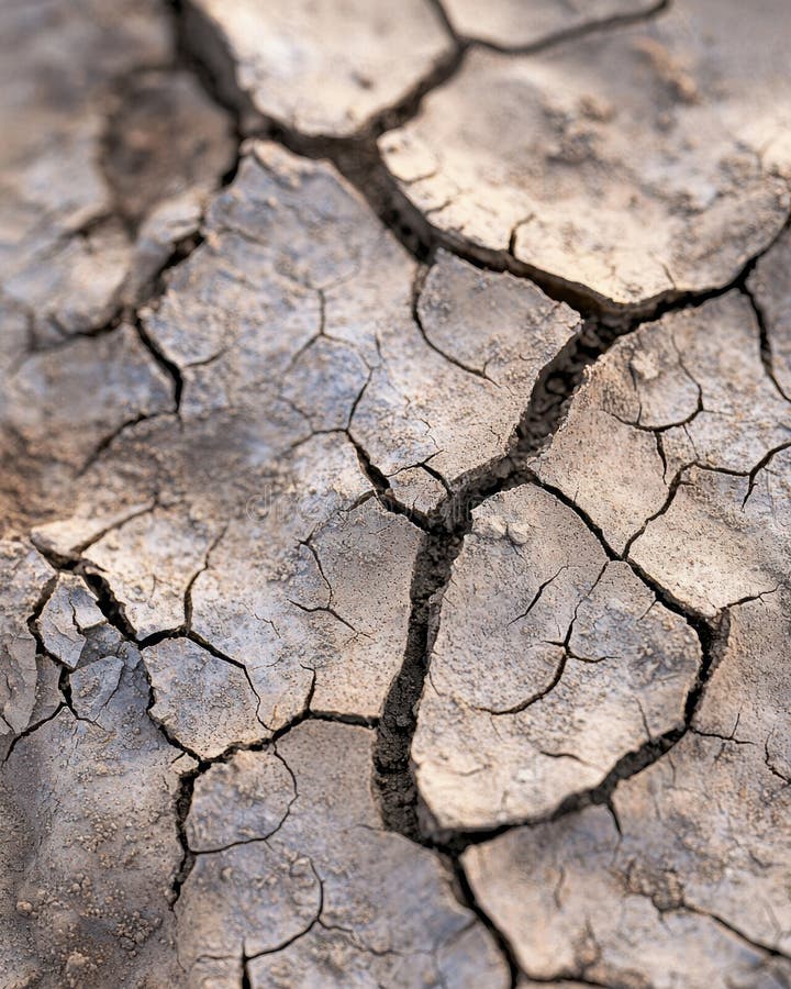 Exploring the Intricate Patterns of a Cracked Surface Captured in ...