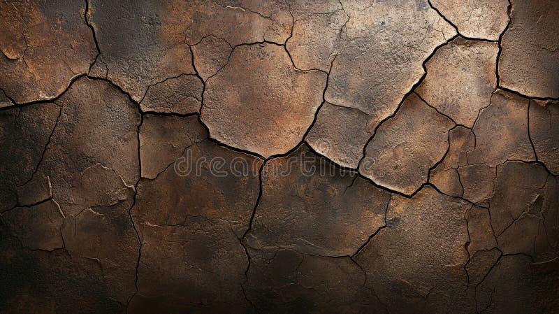 Exploring the Intricate Patterns of a Cracked Wall with Unique Textures ...