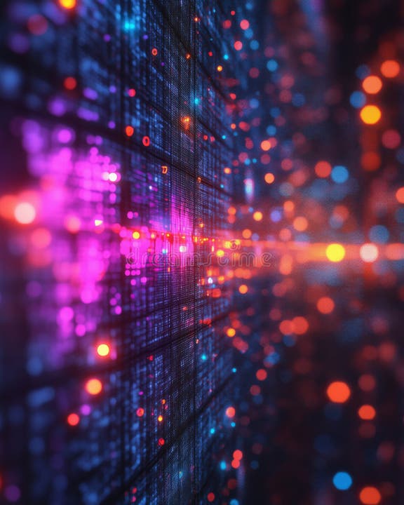 Exploring The Intricate Patterns Of A Quantum Error Detection System Stock Image Image Of