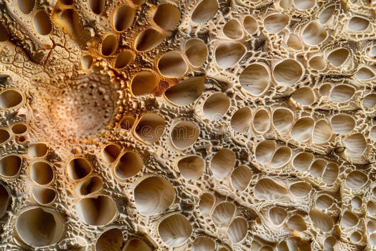 Exploring the Intricate Perforated Structure of a Dried Plant ...