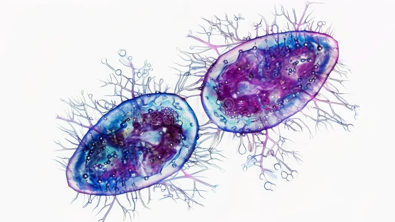 Exploring the Intricate Process of Binary Fission in Paramecium Under a ...