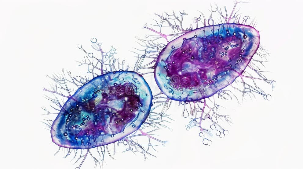 Exploring the Intricate Process of Binary Fission in Paramecium Under a ...