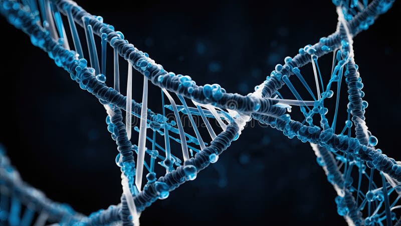 Exploring the Intricate Structure of DNA in a Close-up View Showcasing ...