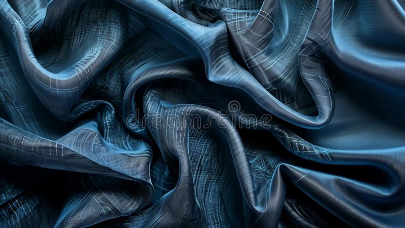 Exploring the Intricate Texture of a Deep Blue Fabric with Unique ...