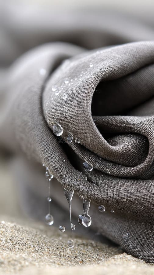 Exploring Intricate Textures of Fabric Intertwined with Sand and ...