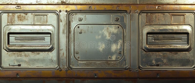 Exploring the Intricate Textures of a Space Station Hull and Metallic ...