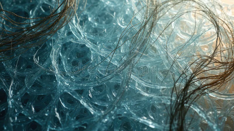 Exploring Intricate Textures of Translucent Material Interwoven with ...