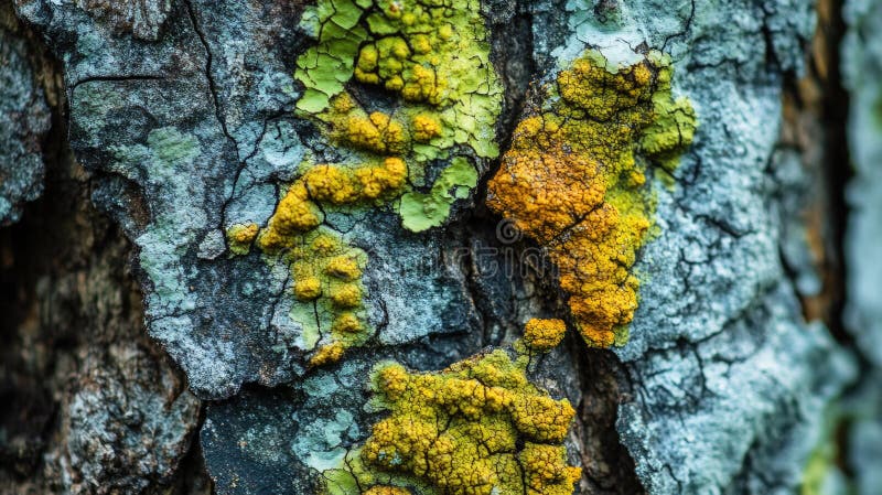 Exploring the Intricate Textures of Tree Bark Adorned with Vibrant Moss ...