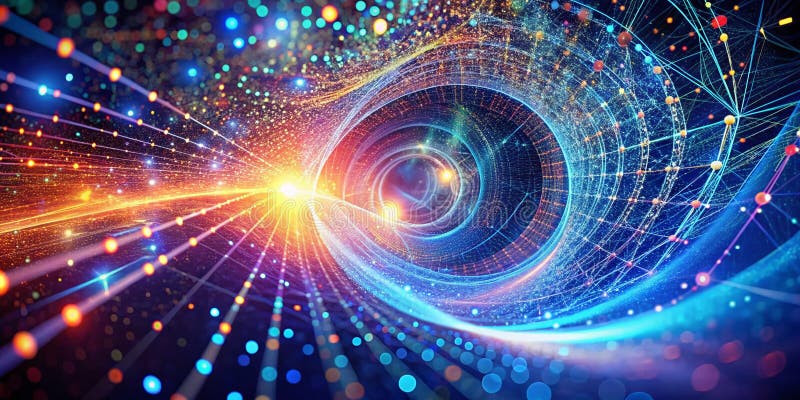 Exploring the Intricate Web of a Futuristic AI Network Visualizing Data Streams and Neural ...