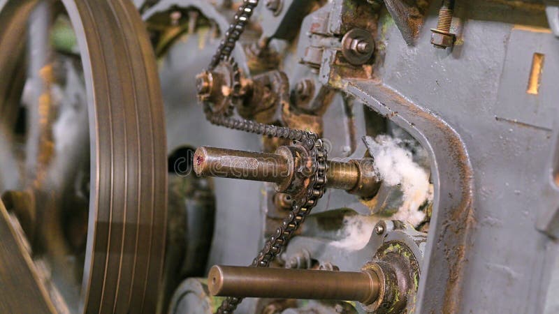 Exploring the Intricate Workings of a Carding Machine Mechanism in a ...