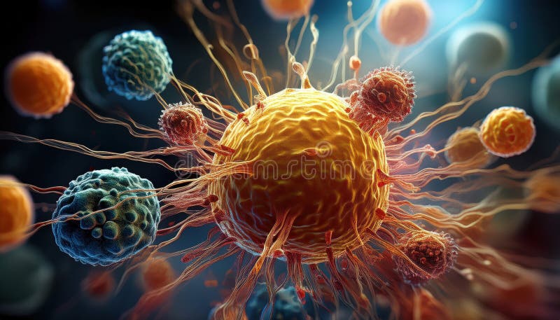 Exploring the Intricate World of Cellular Stock Image - Image of ...