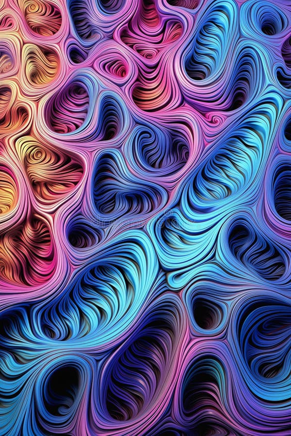 Exploring the Intricate World of Quantum Waves: a Closeup Look a Stock ...