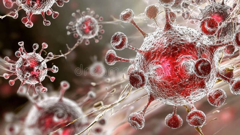 Exploring the Intriguing Design and Structure of a Red Virus with White ...