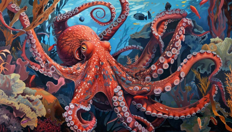 Exploring the Intriguing World of the Big Red Reef Octopus - AR 7:4 ...