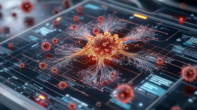 Exploring the Intriguing World of Computer Viruses in Dynamic Red and ...