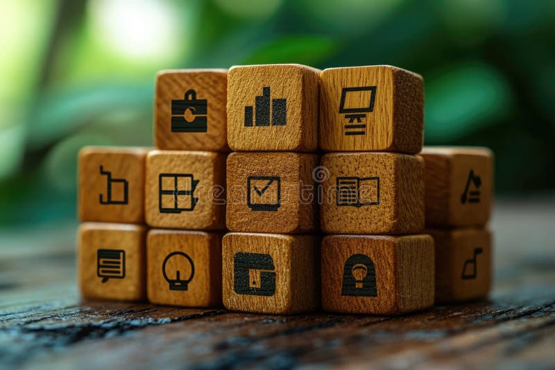 Exploring ITIL Concepts: Wooden Blocks Illustrating Information ...