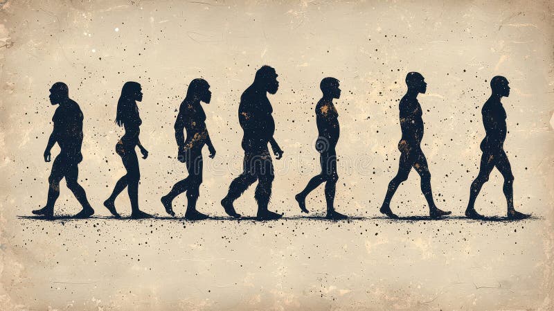 Human Evolution Silhouette Stages Stock Photos - Free & Royalty-Free ...