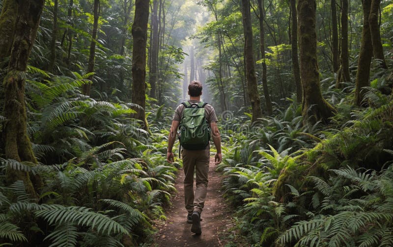 Man Exploring Jungle Stock Illustrations – 158 Man Exploring Jungle ...